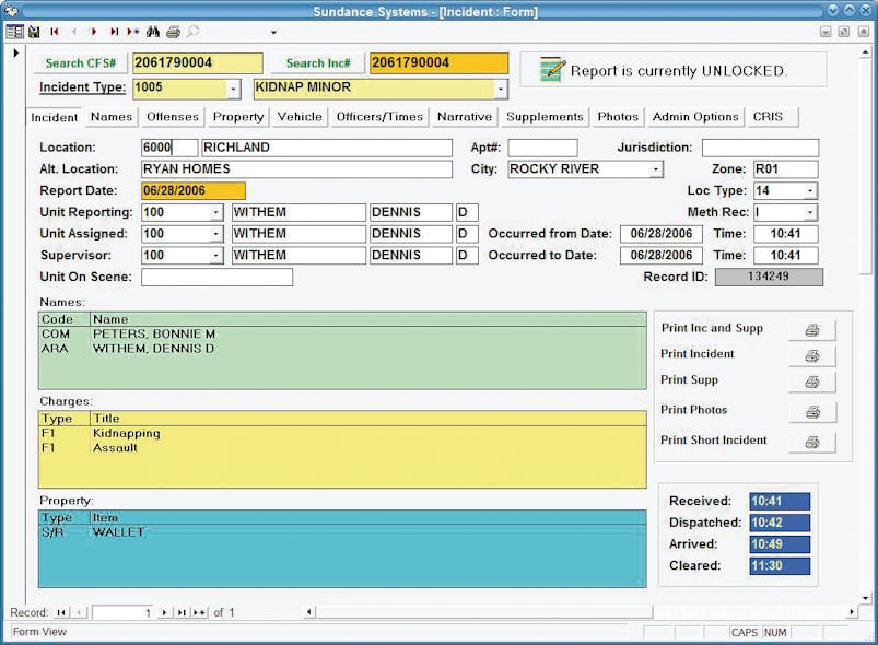 RMS System | Officer