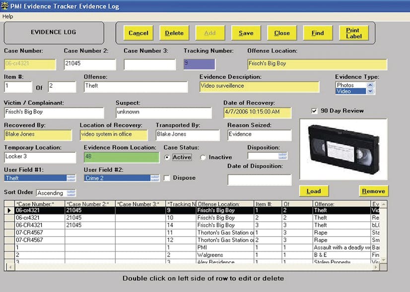PMI Evidence Tracker | Officer
