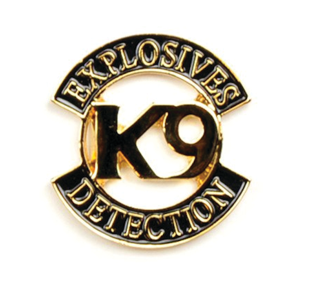 Explosives K9 Detection Pins | Officer