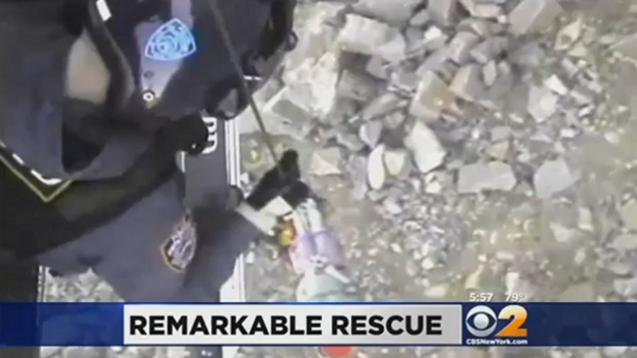 NYPD Chopper Crew Rescues Stranded Hiker | Officer