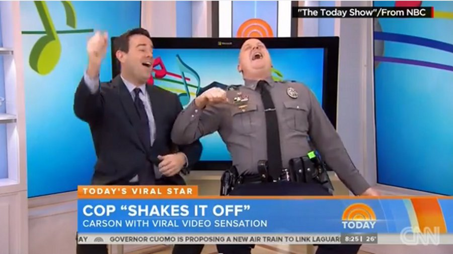 Viral 'Shake It Off' Cop Strikes Again | Officer