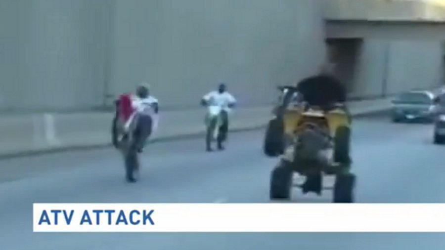 ATV Riders Swarm D.C. Police Officer | Officer