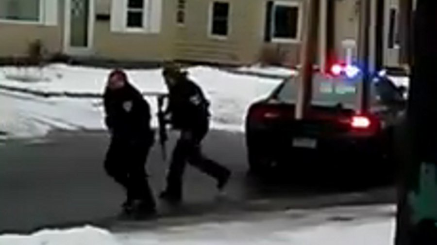 Video Shows Police Officer After Being Shot | Officer