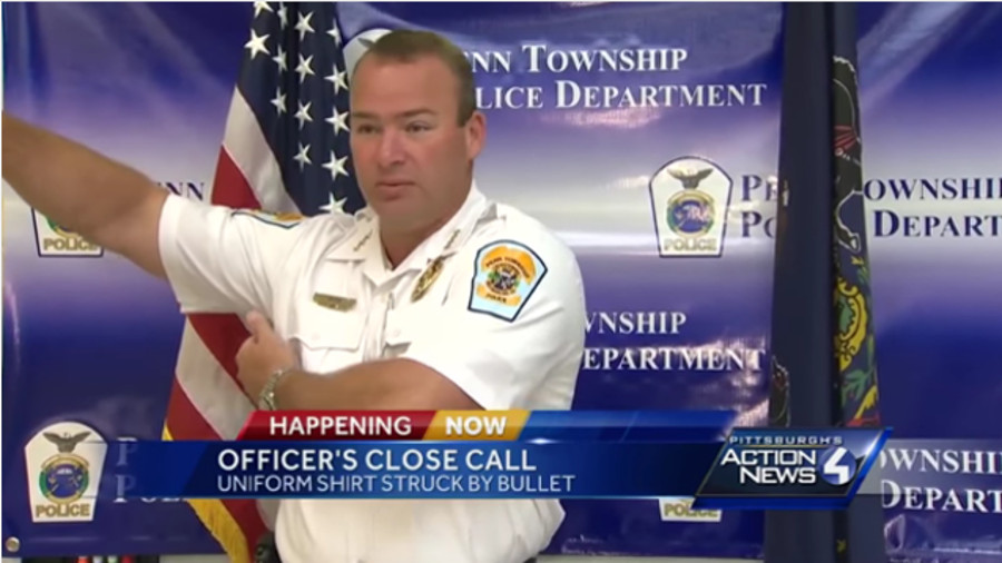 Bullet Pierces Pennsylvania Police Officer's Uniform | Officer