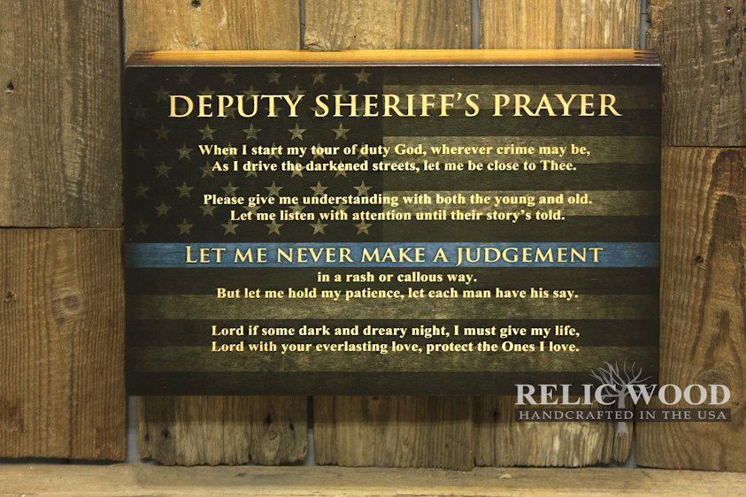 Deputy Sheriff’s Prayer – Wall Art | Officer