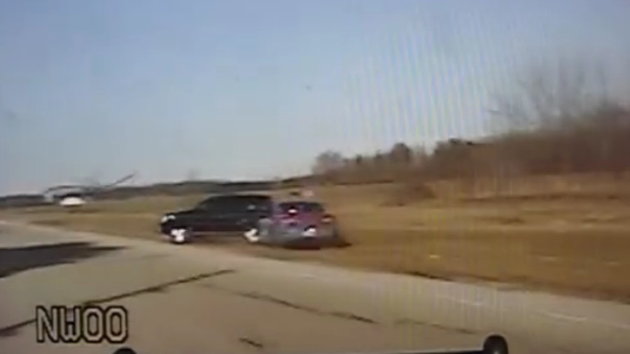 Video Shows Michigan Trooper Stop Pursuit With PIT Maneuver | Officer