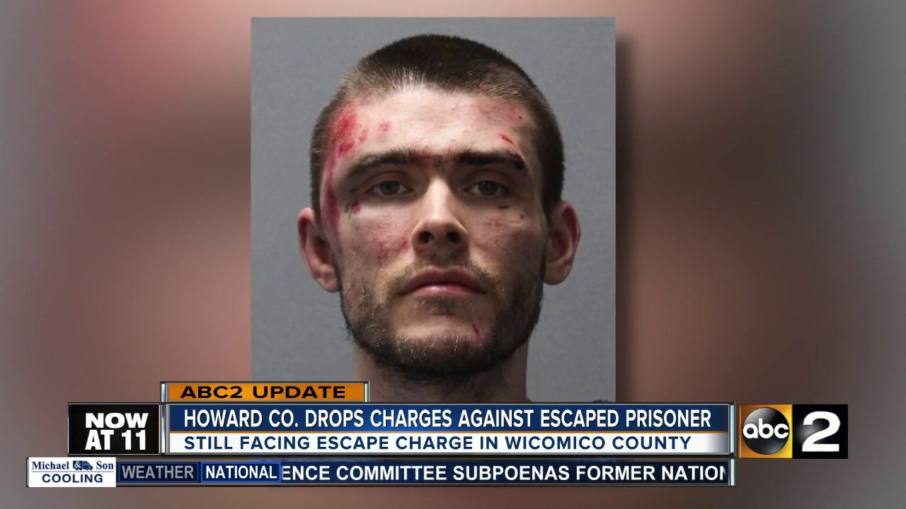 Maryland County Drops Charges Against Escaped Inmate | Officer