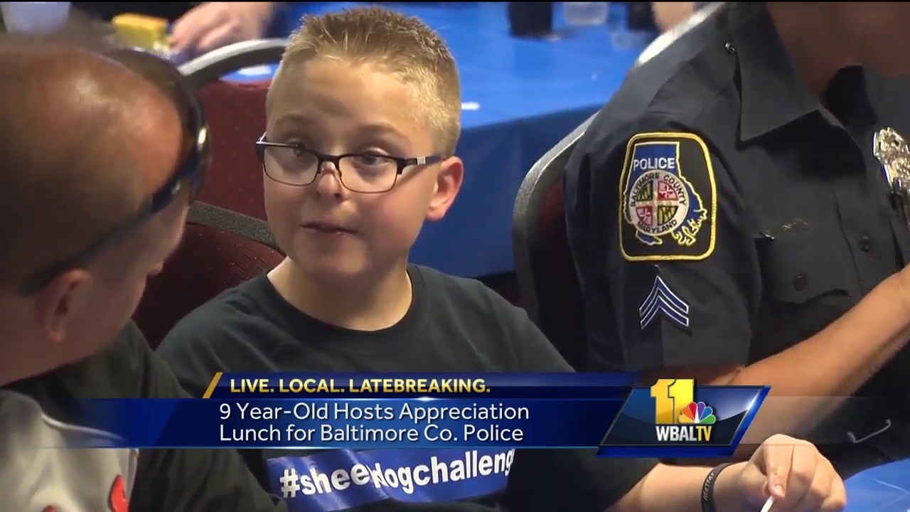 Boy Buys Lunch for Maryland Officers on His Birthday | Officer