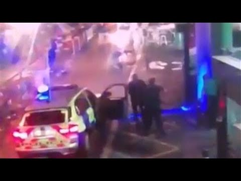 CCTV Shows Police Shooting London Bridge Attackers | Officer