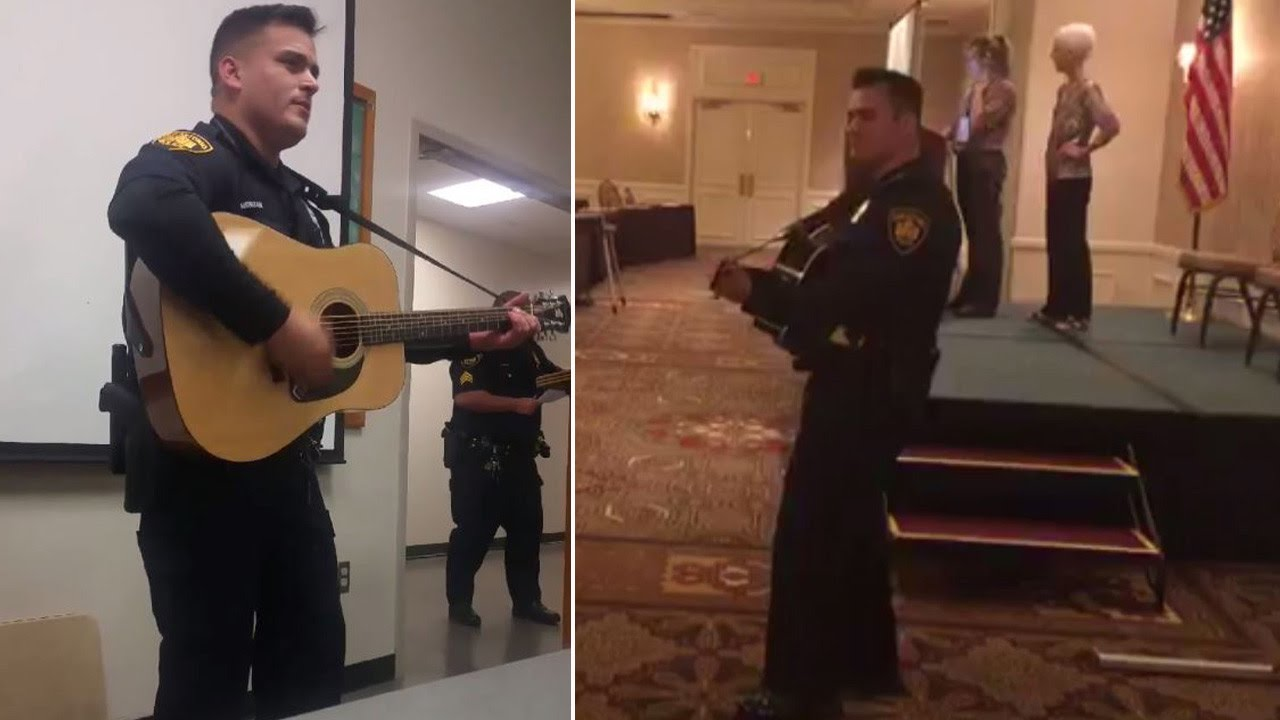 Singing Police Officer Sounds Just Like Johnny Cash | Officer