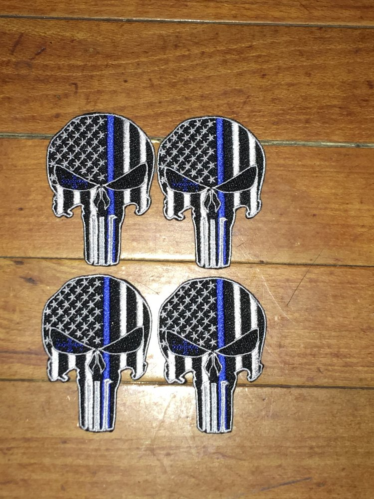 Thin Blue Line Punisher Skull Patch From: Blue Line Beasts Law ...