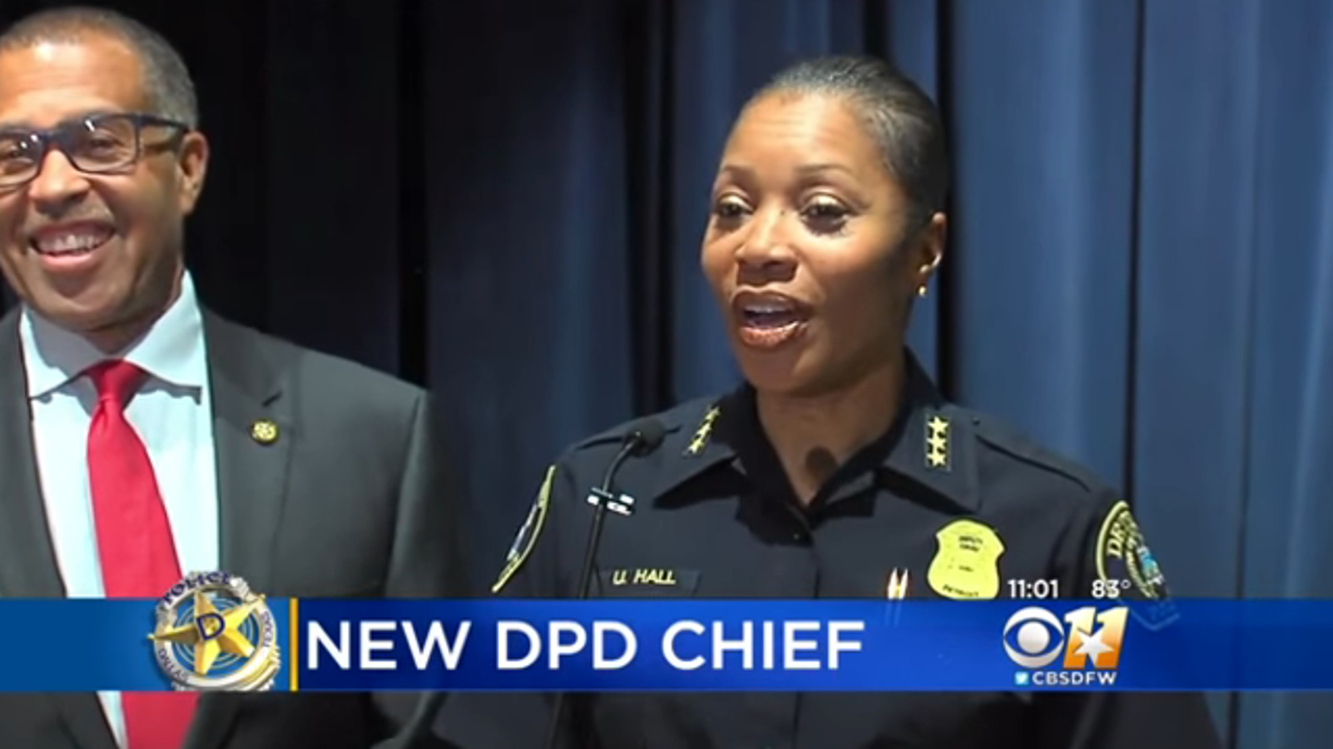 First Day On The Job for New Dallas Police Chief | Officer