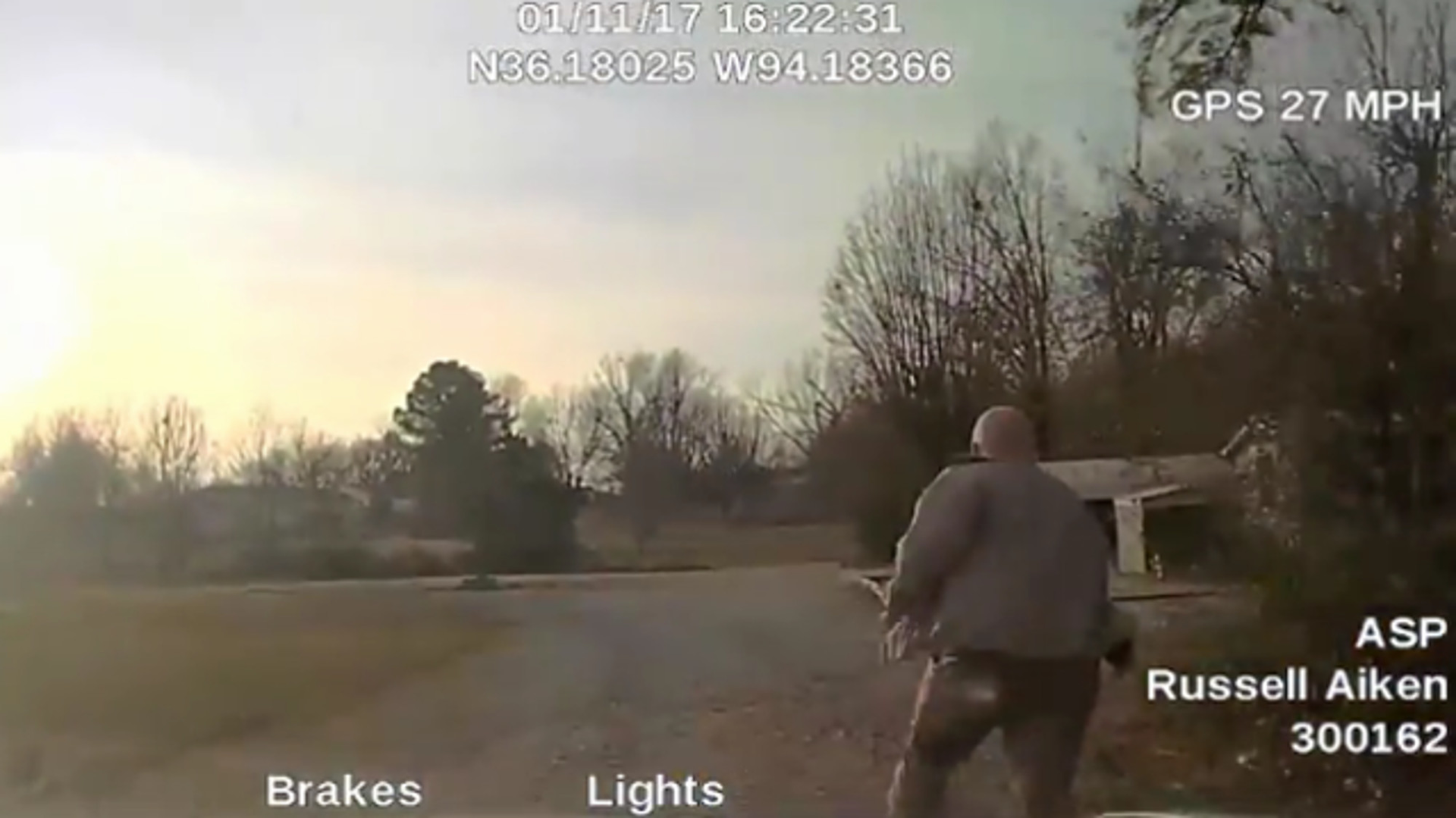 Dashcam Video Shows Arkansas State Police Trooper Alan Aiken Hit Lt. Lt ...