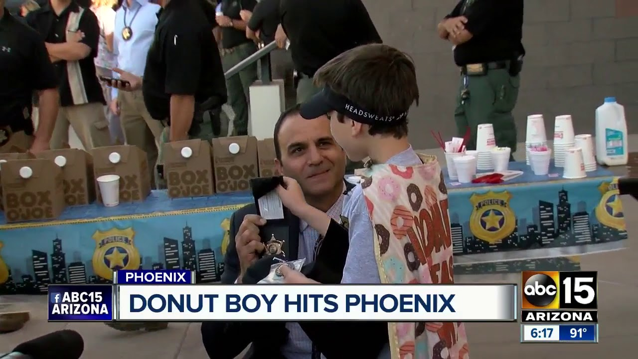 'Donut Boy' Thanks Law Enforcement With Sweets | Officer
