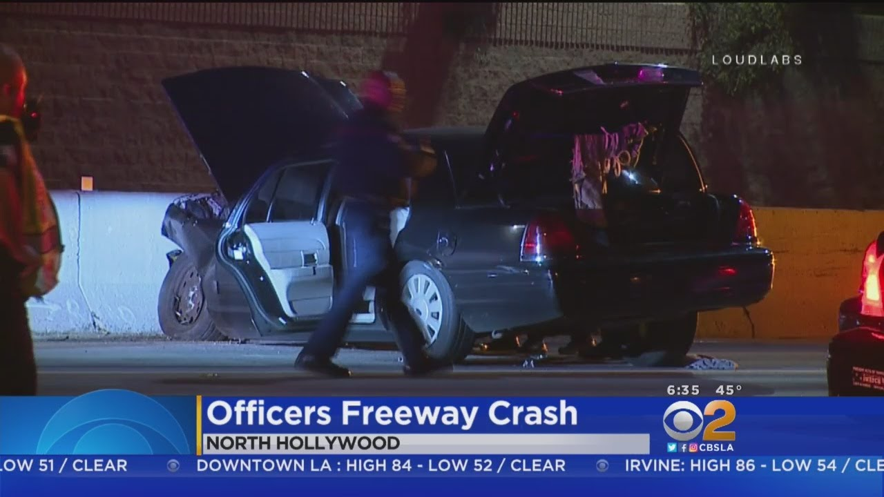 Two LAPD Officers Hospitalized After Violent Crash | Officer