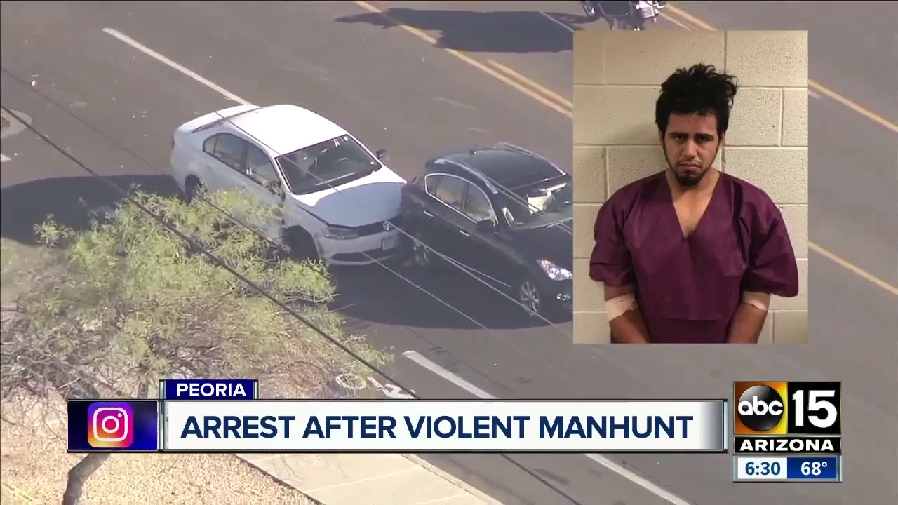 Man Arrested by Police After Violent Manhunt in Arizona | Officer