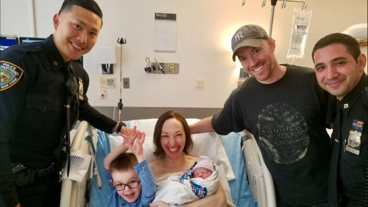 NYPD Officers Help Delivery Easter Baby on Side of the Road | Officer