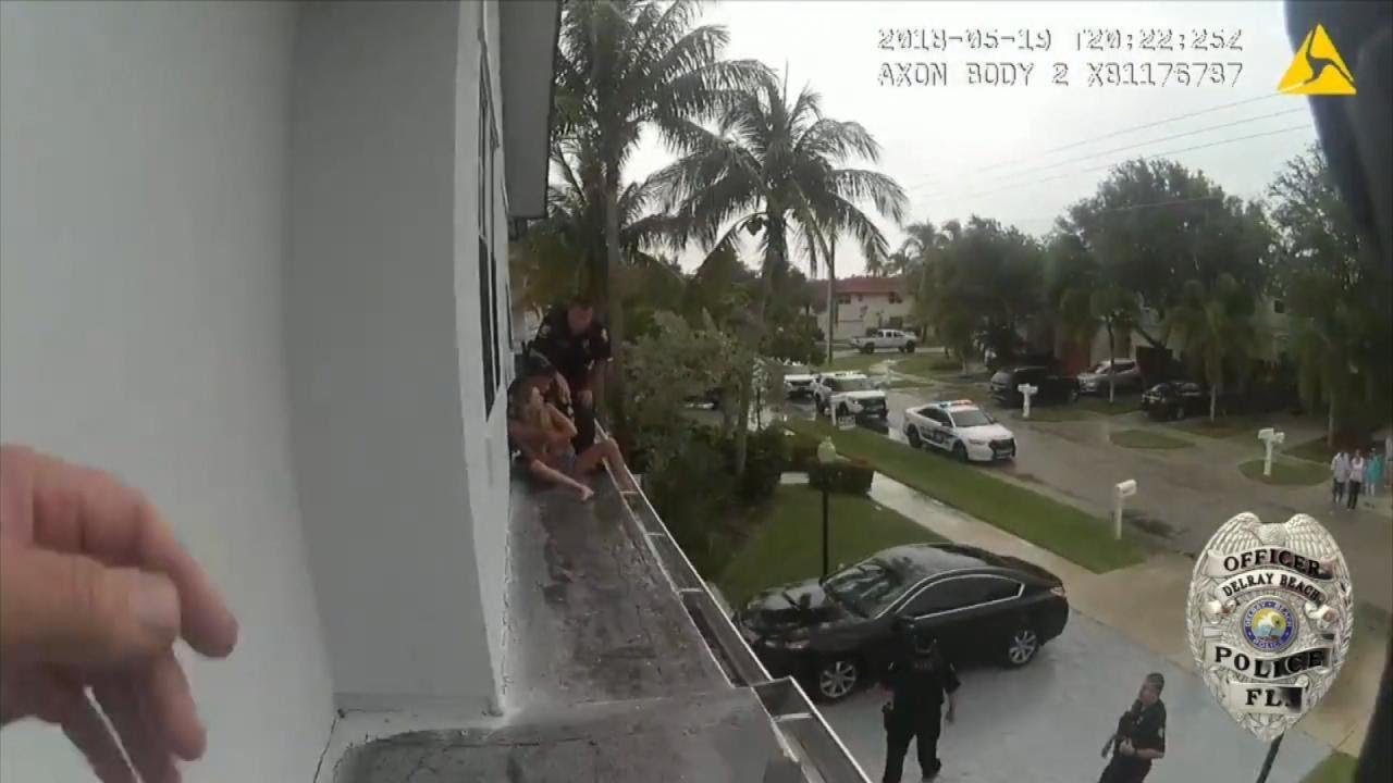 Officers Rescue Terrified Kids From Ledge of Florida Home | Officer