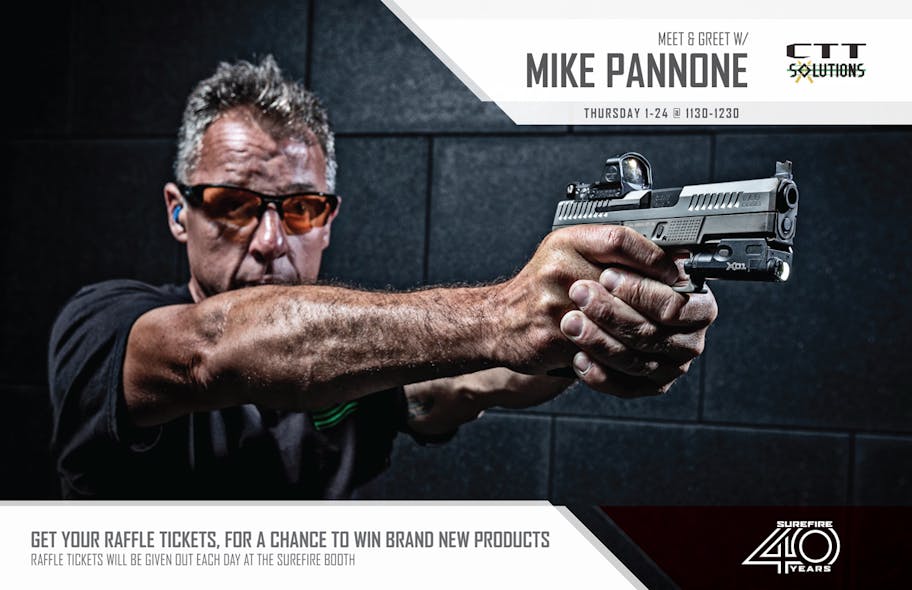 Mike Pannone Booth Appearance at SureFire for SHOT 2019 | Officer