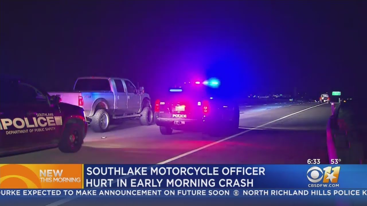 Texas Motorcycle Officer Injured in Crash on Highway | Officer