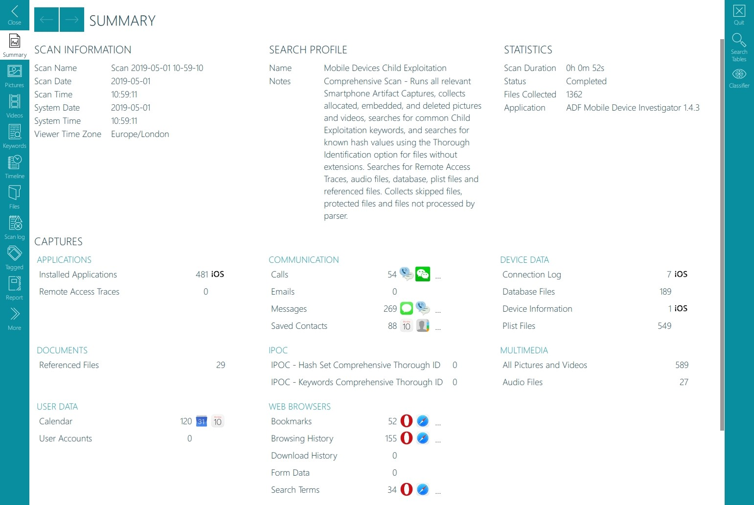 Mobile Device Investigator Forensic Software for iOS and Android ...