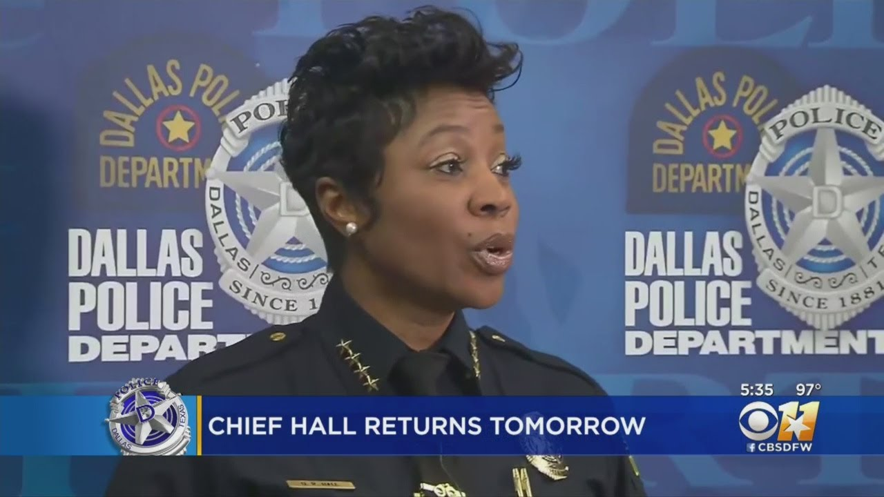 Dallas Police Chief Returns From Medical Leave | Officer