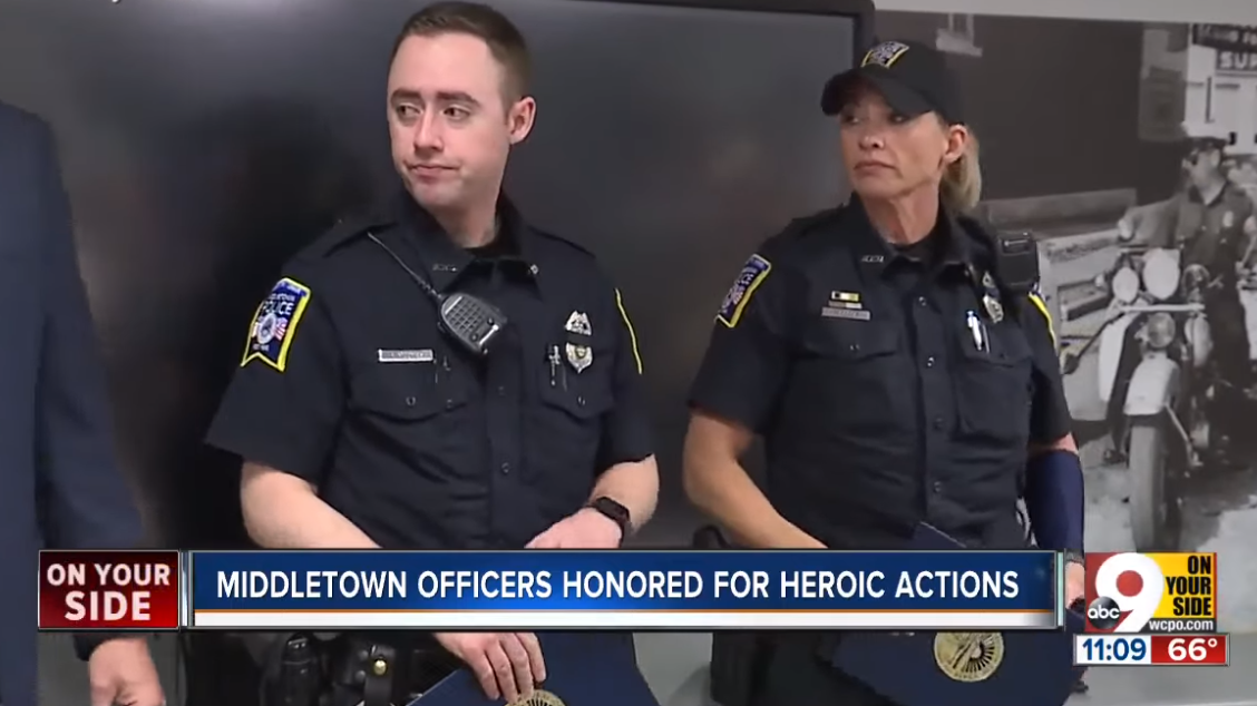 Ohio Police Officers Honored for Saving Couple From Fire | Officer