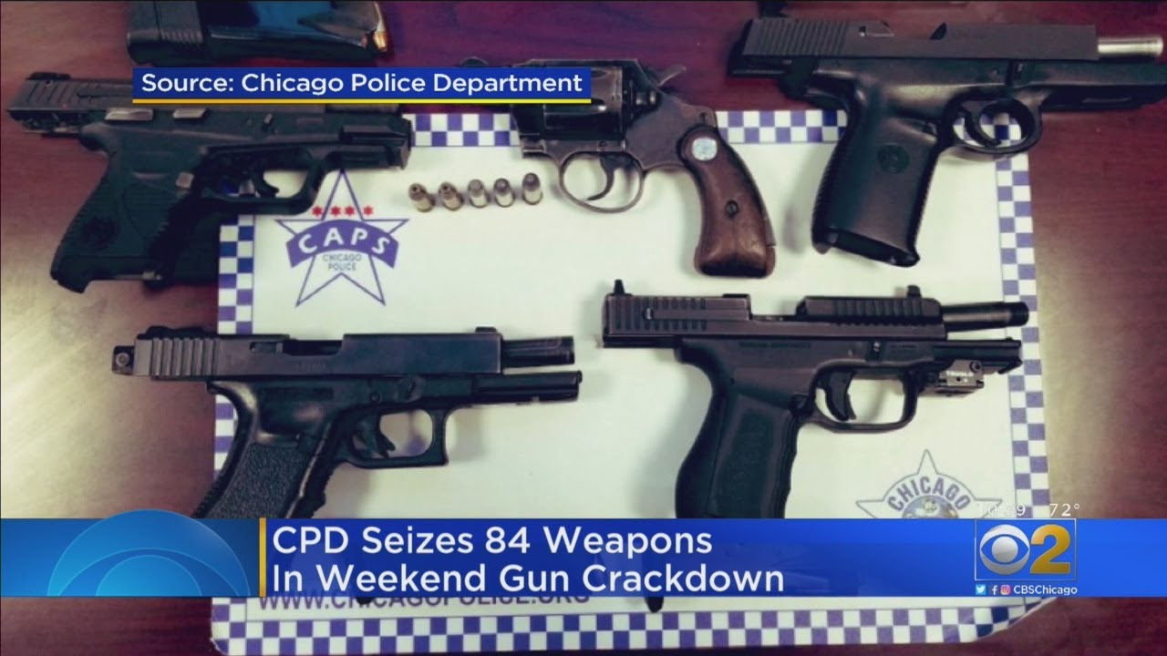 Chicago Police Seize 84 Guns In Weekend Crackdown | Officer