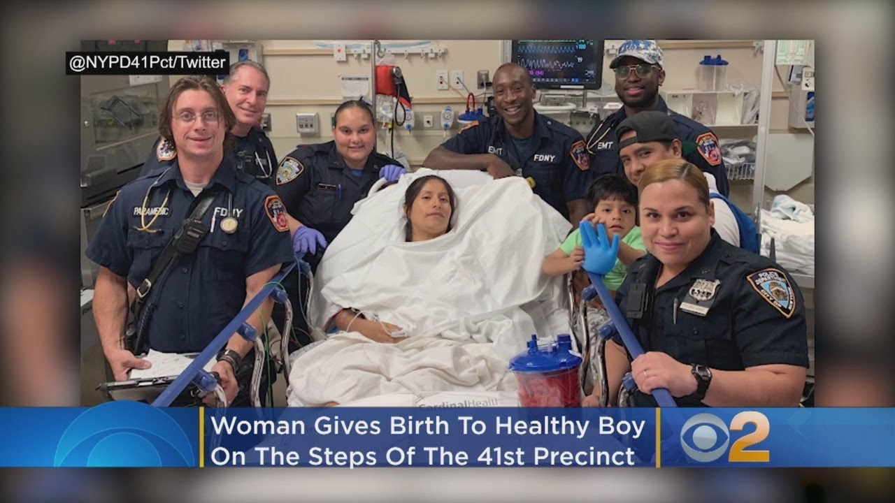 Nypd Officers Help Deliver Baby On Steps Of Bronx Precinct Officer
