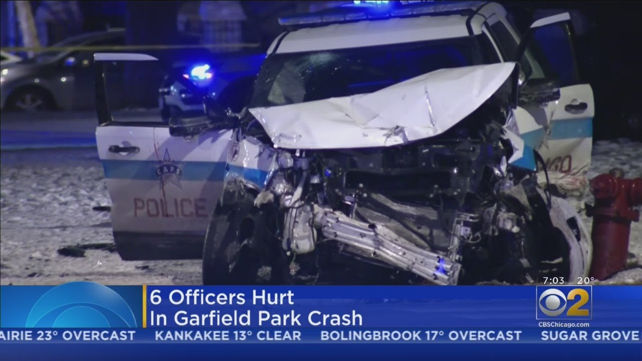 Six Chicago Police Officers Injured in Crash | Officer