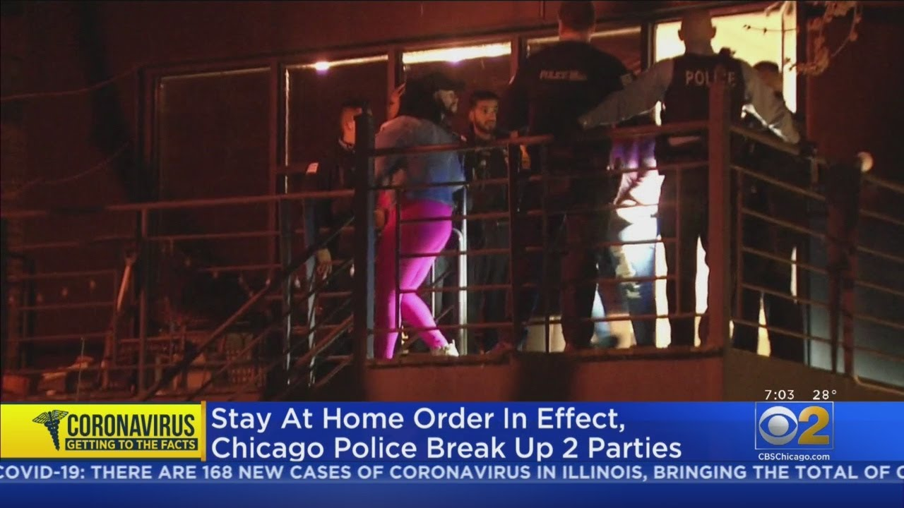 Chicago Police Break Up Two House Parties As Stay-At-Home Order Goes ...