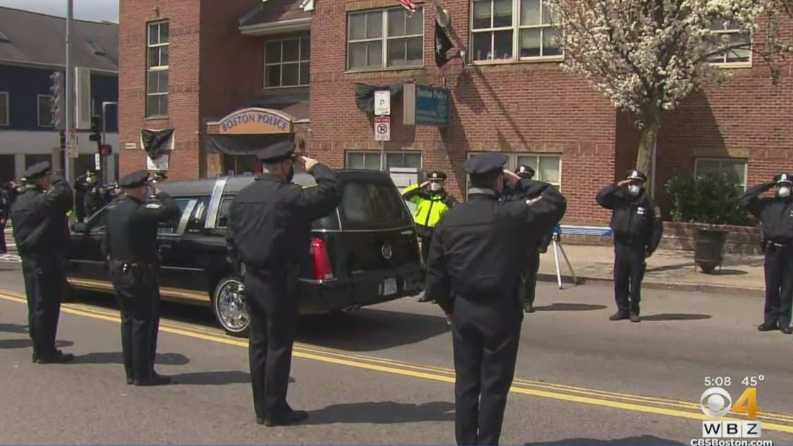 Boston Police Procession Honors Officer Who Died From Coronavirus | Officer