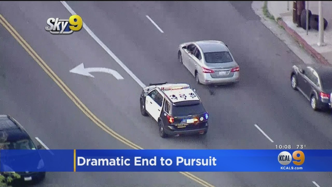 Slow-Speed Pursuit Ends With PIT Maneuver | Officer