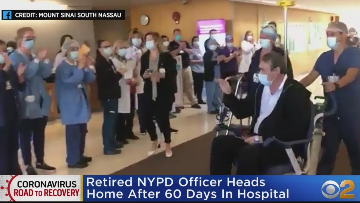 Retired NYPD Officer Heads Home After 60 Days In Hospital | Officer
