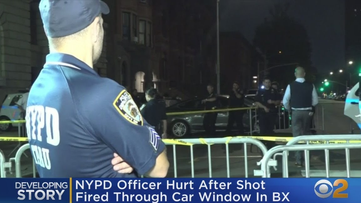 NYPD Officer Hurt When Bullet Shot Through Patrol Car's Window | Officer