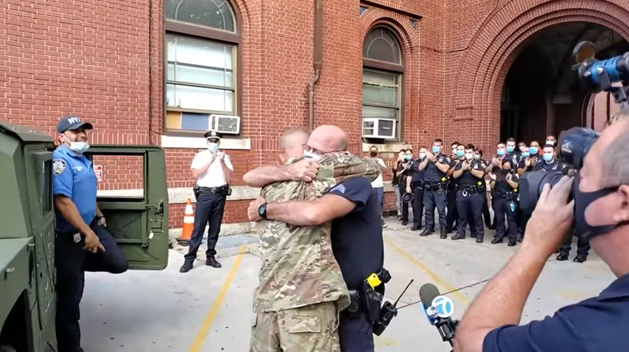 NYPD Officer Comes Home Early From Afghanistan, Surprises Sergeant ...