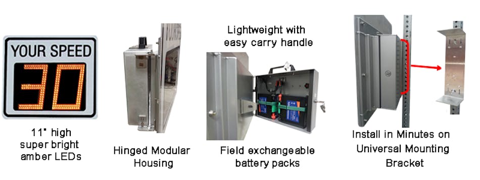 TC-400 Portable Radar Speed Sign | Officer