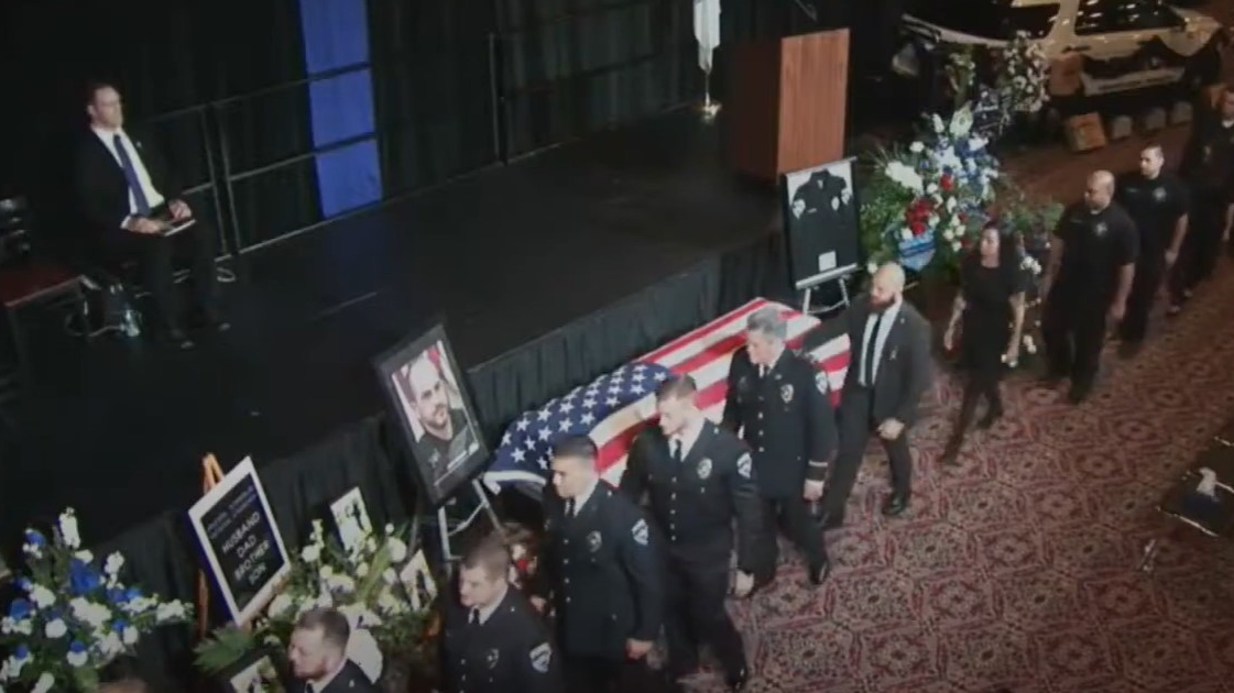 Watch Emotional Funeral for Fallen Ill. Police Officer | Officer