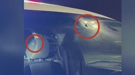 Shots Fired into Calif. Police Cruiser Narrowly Miss Officer | Officer