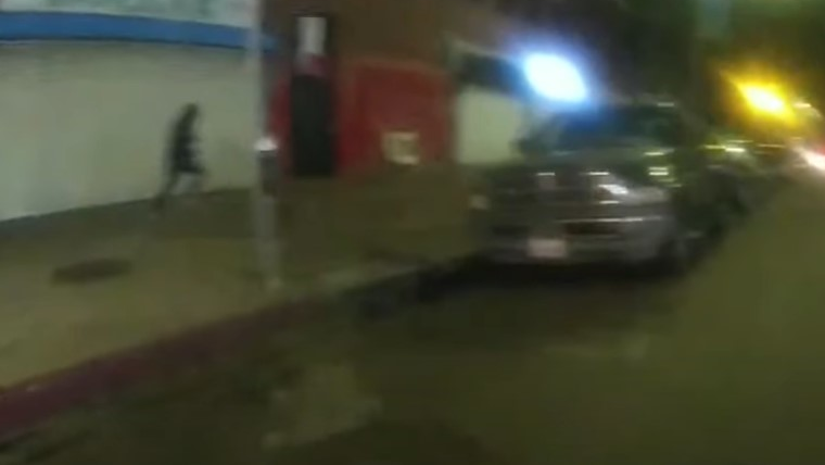Watch Frantic Foot Chase, Shooting Between LAPD, Armed Suspect | Officer