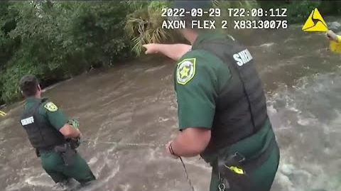 Watch Fla. Deputies Make Dramatic Flood Rescue after Hurricane Ian ...