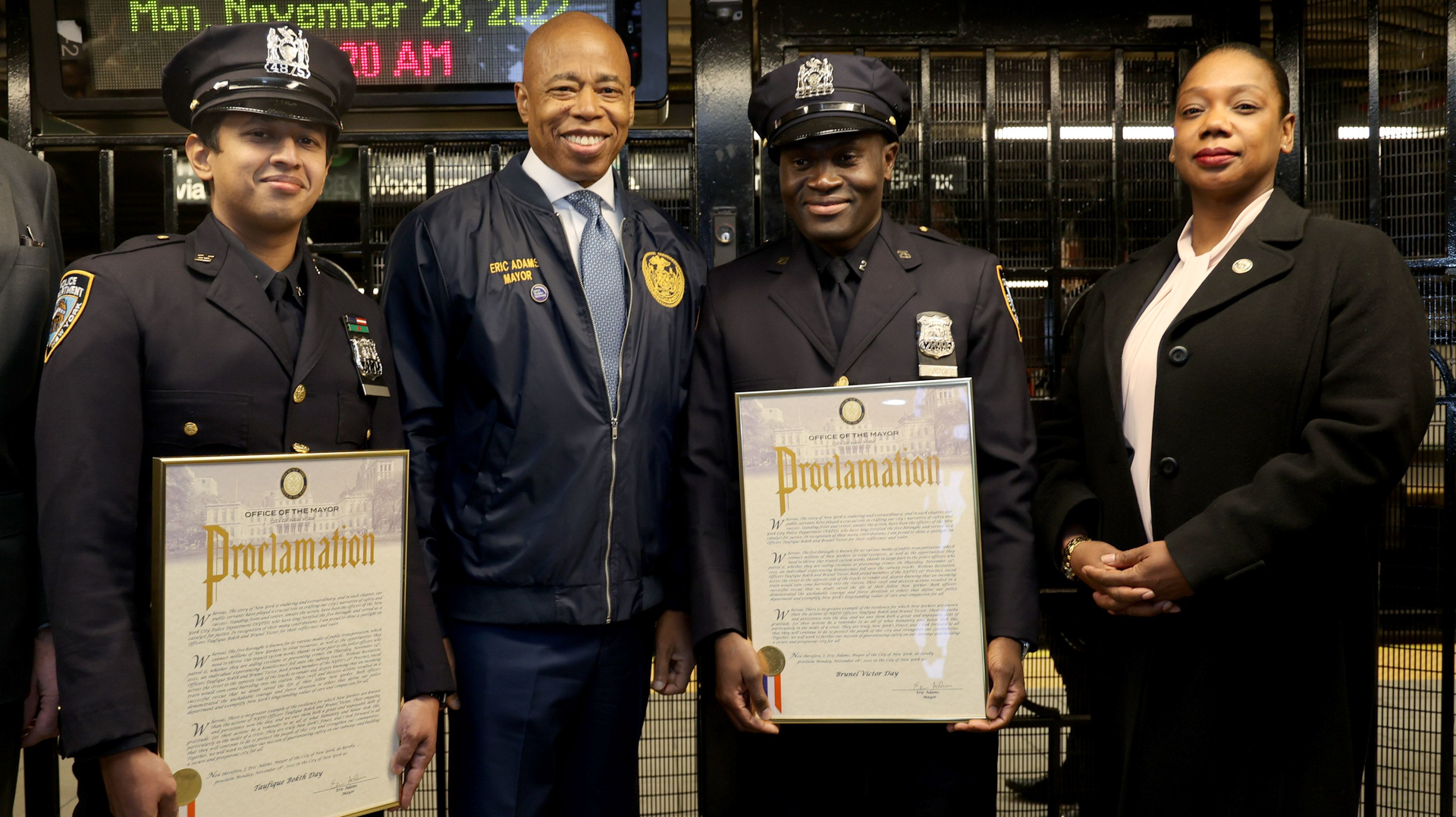 Mayor: NYPD Subway Rescue Proof Transit 'Blue Surge' Working | Officer