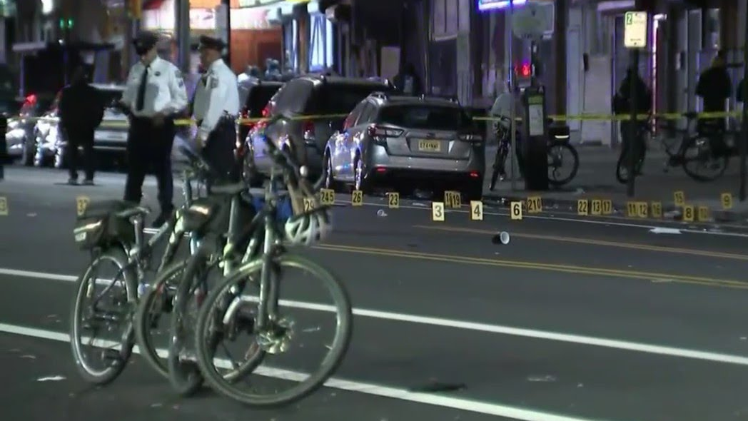 Philadelphia Police Investigate Shooting that Wounded 9, Including 4 ...