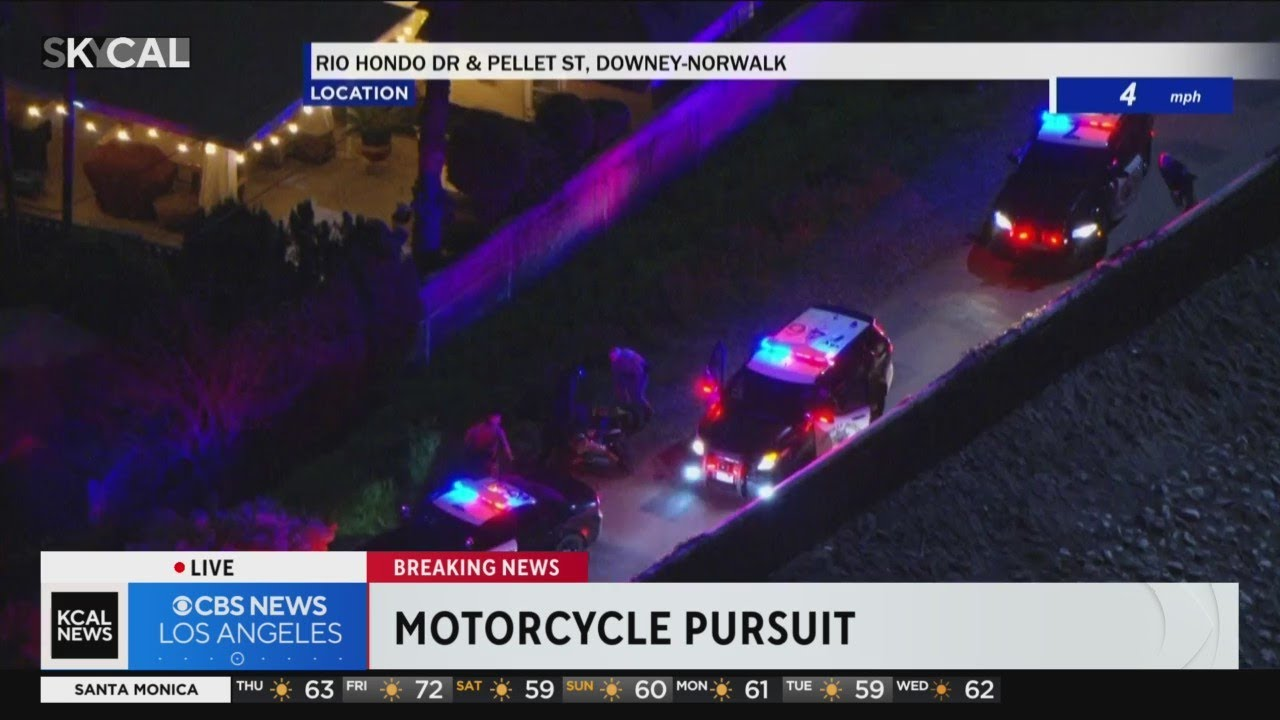 Video: California Police Officers Push Suspect Off Motorcycle to End ...