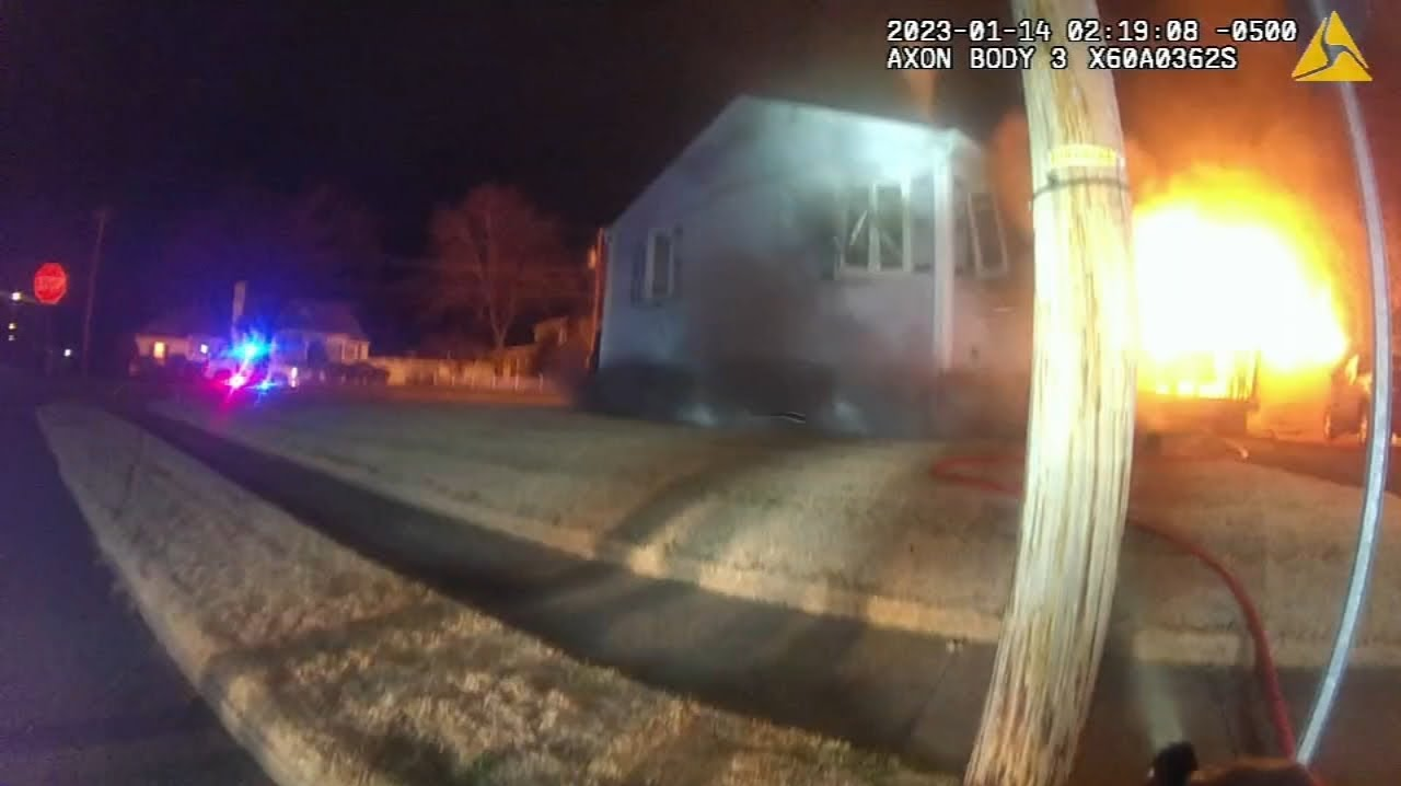 N.J. Police Bodycam Captures Devastating House Explosion | Officer