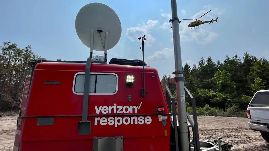 Verizon Frontline Supports North Carolina Wildfire Response | Officer