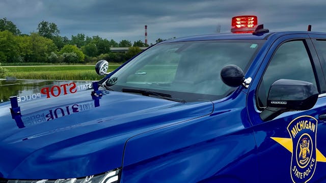 Michigan State Police Tweak Look To Iconic Bubble Roof Lights Officer