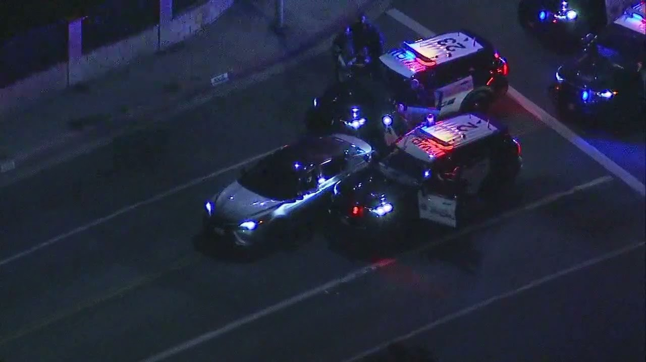 Video: LAPD Chase Ends with Camera Crew Popping Out of Cruisers | Officer