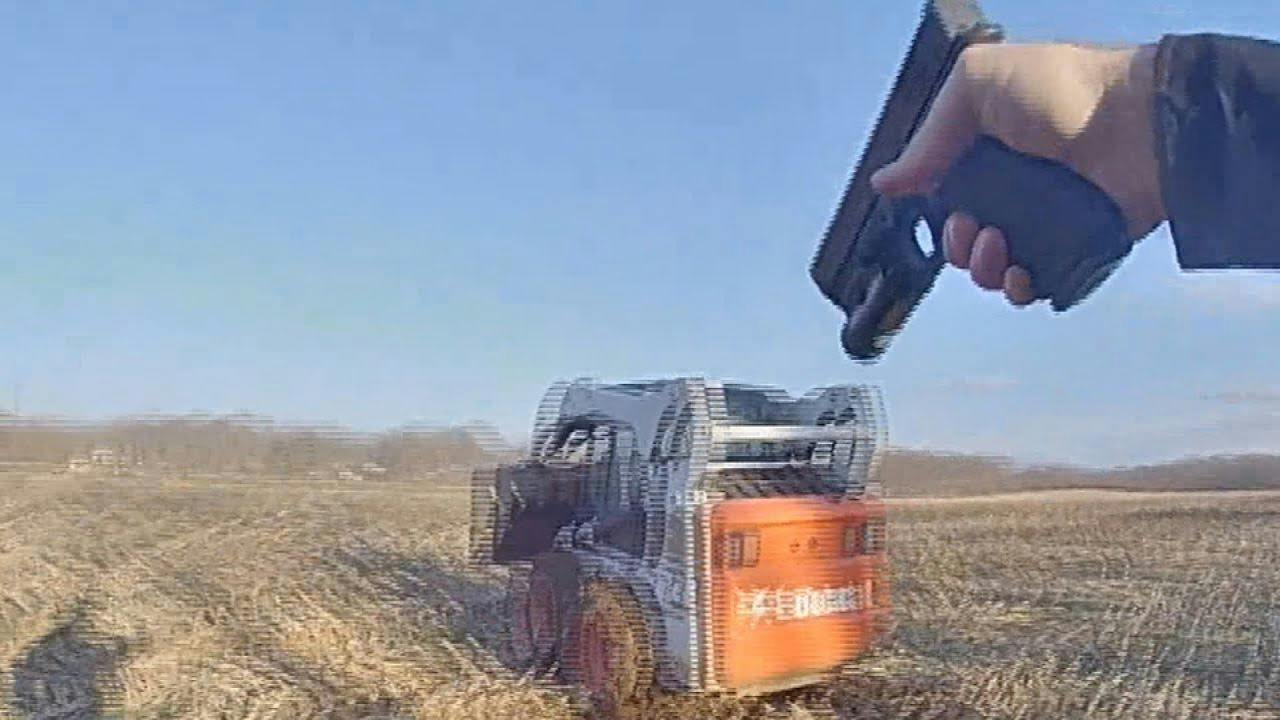 Video: Fleeing Suspect in Skid Loader Lifts Ohio Deputy into Air | Officer