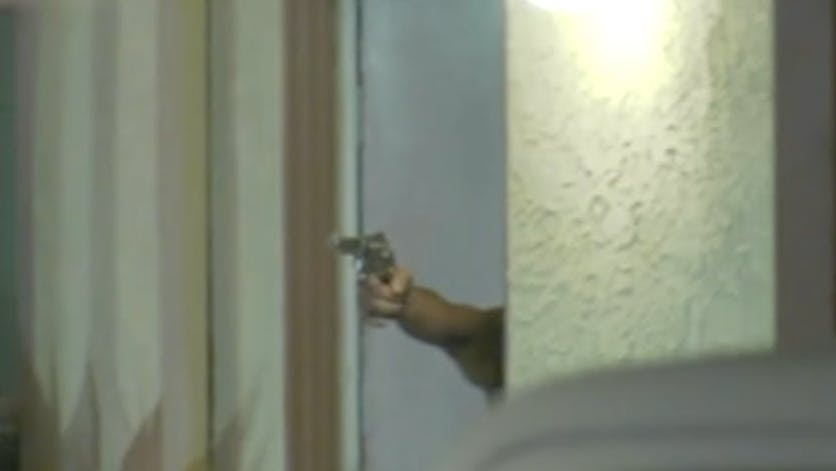 Video: Calif. Police End Standoff after Suspect Points Gun at Officers ...